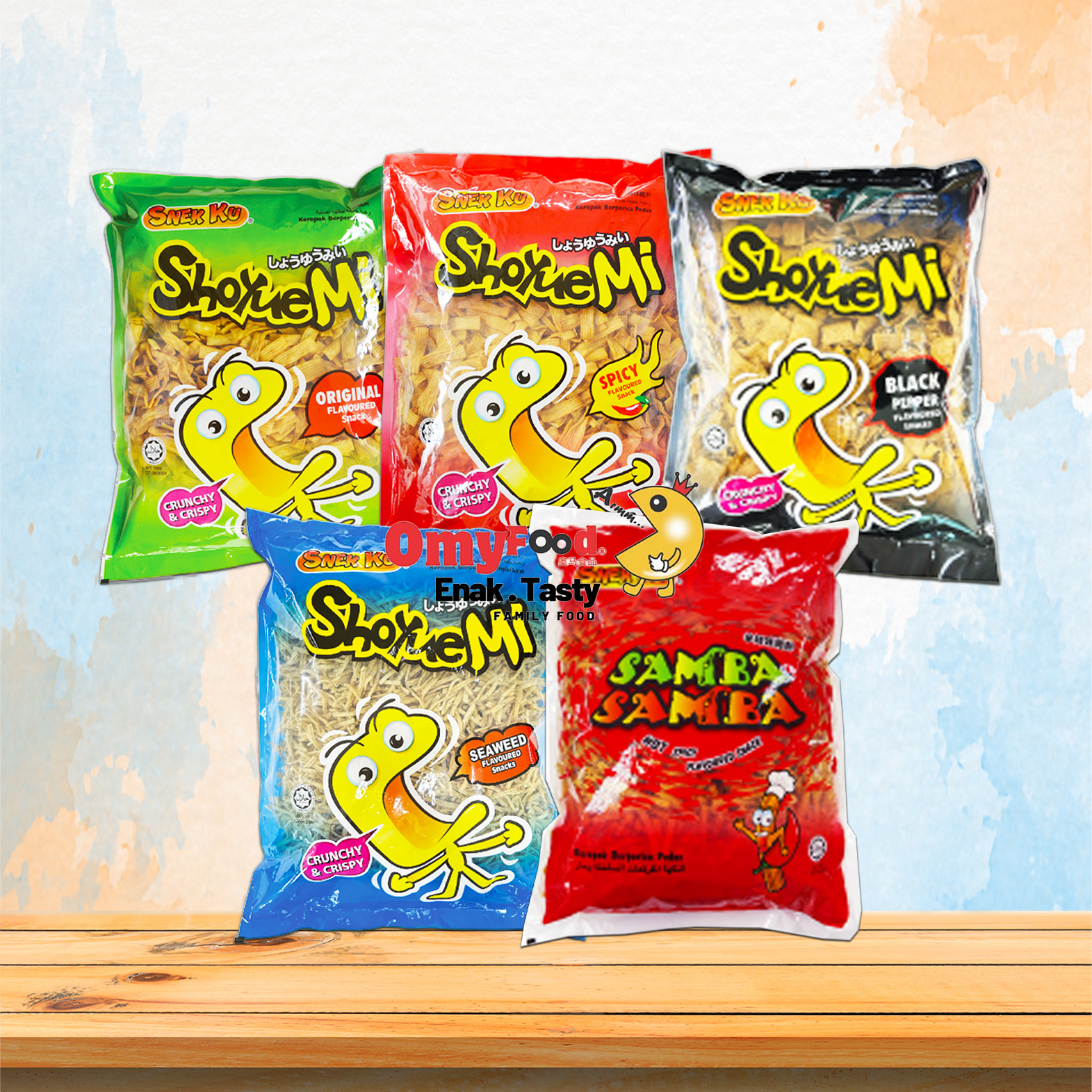 900g Snek Ku Samba Samba / ShoyueMi [Original / Spicy / Black Pepper ...