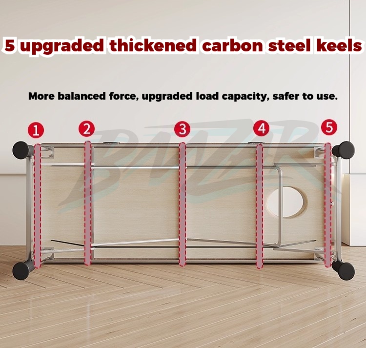 𝐁𝐌𝐙𝐀𝐑 Foldable Massage Bed – Stainless Steel / Aluminium / Wooden Frame ...