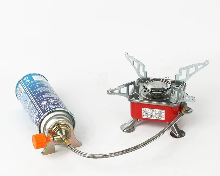 Camping Use Gas-Powered Portable Card Type Stove Mask Mini Stove ...