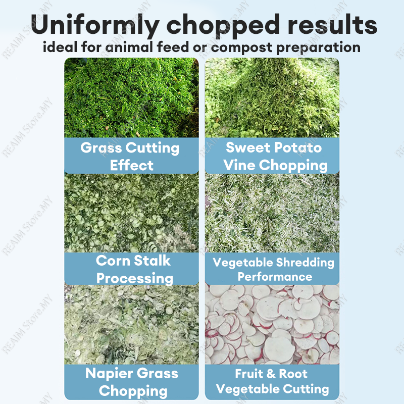 REAIM Leaf Chopper Napier Rumput Chopper Napier Rumput Leaf Chopper ...