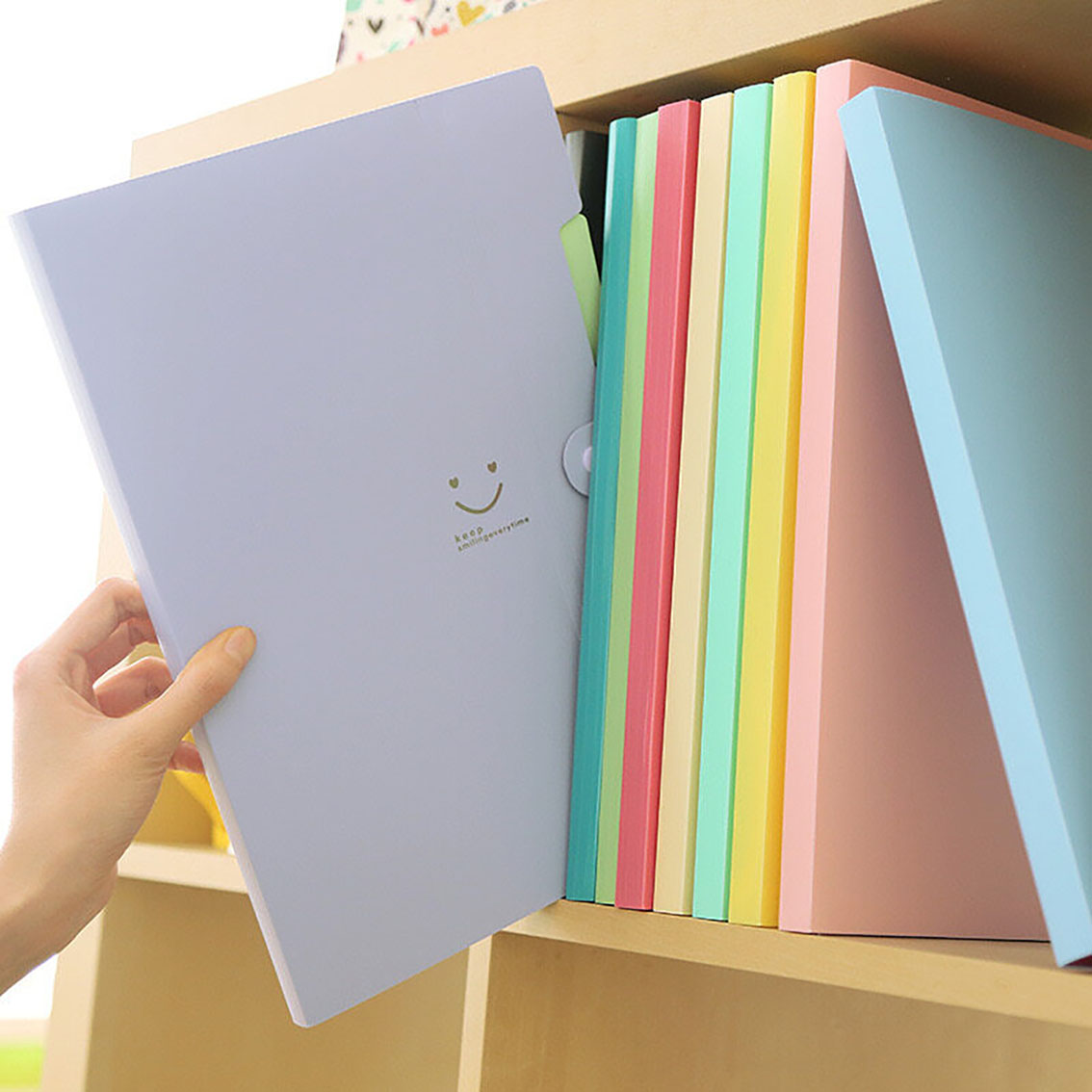 5-12Pocket Plastic Expanding File Folders Fine A4Paper Large Accordion ...