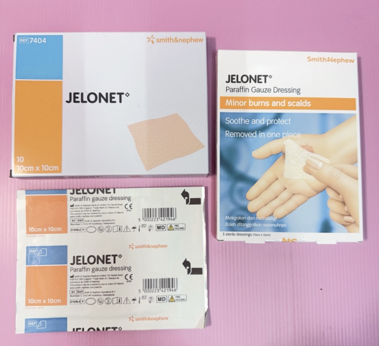 Jelonet 10cm x 10cm 10's 7404 Smith & Nephew Wound Dressing biopad ...