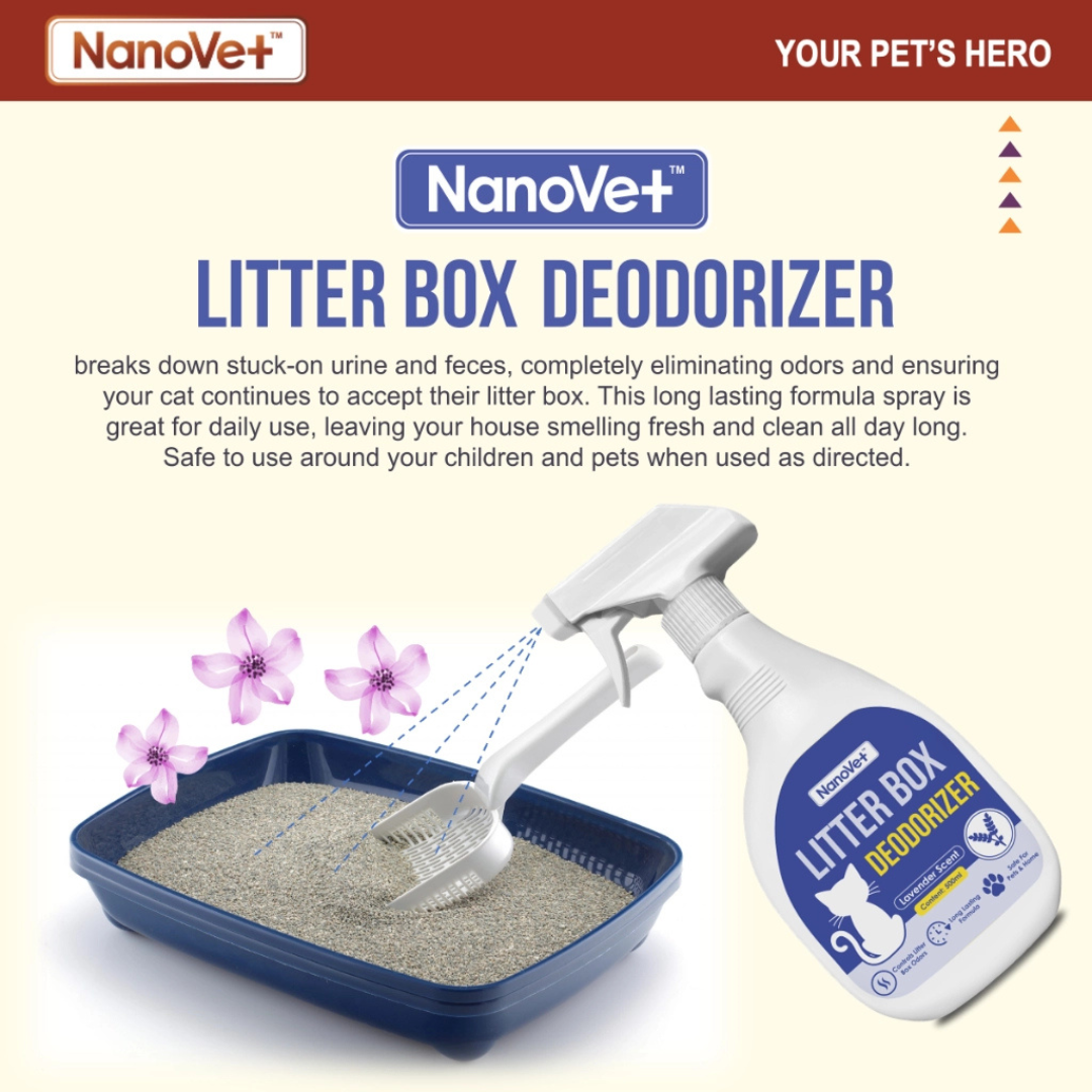NANOVET Litter Box Deodorizer Spray (500ml) | Shopee Malaysia