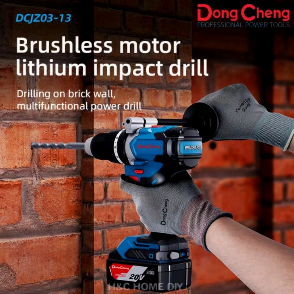 Dongcheng 20V Cordless Hammer Drill 2.0AH Battery Set | Shopee Malaysia