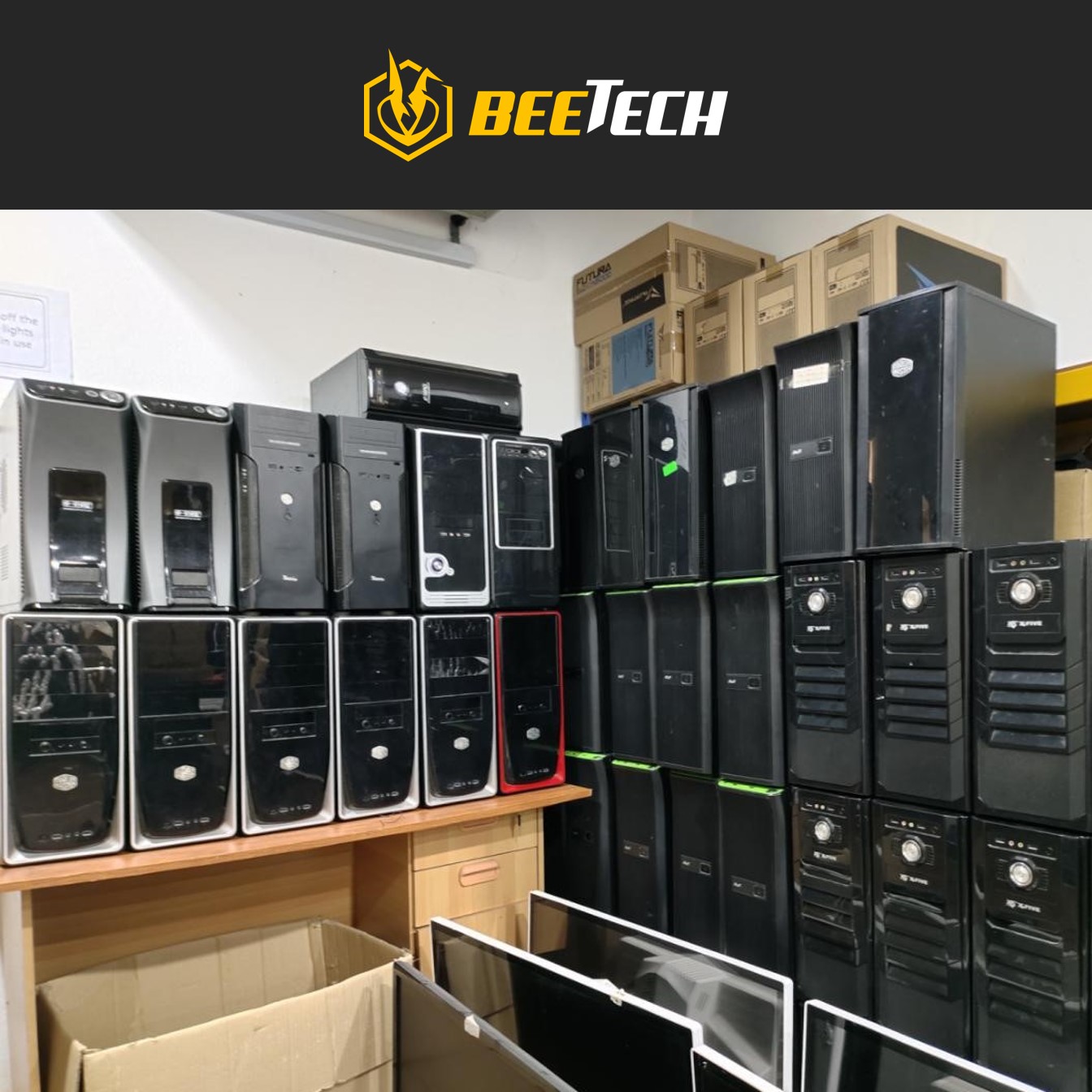 PC Gaming Desktop case Cool Master desktop CASE / X-FIVE / E-VIEW / AVF desktop CASE | Shopee ...