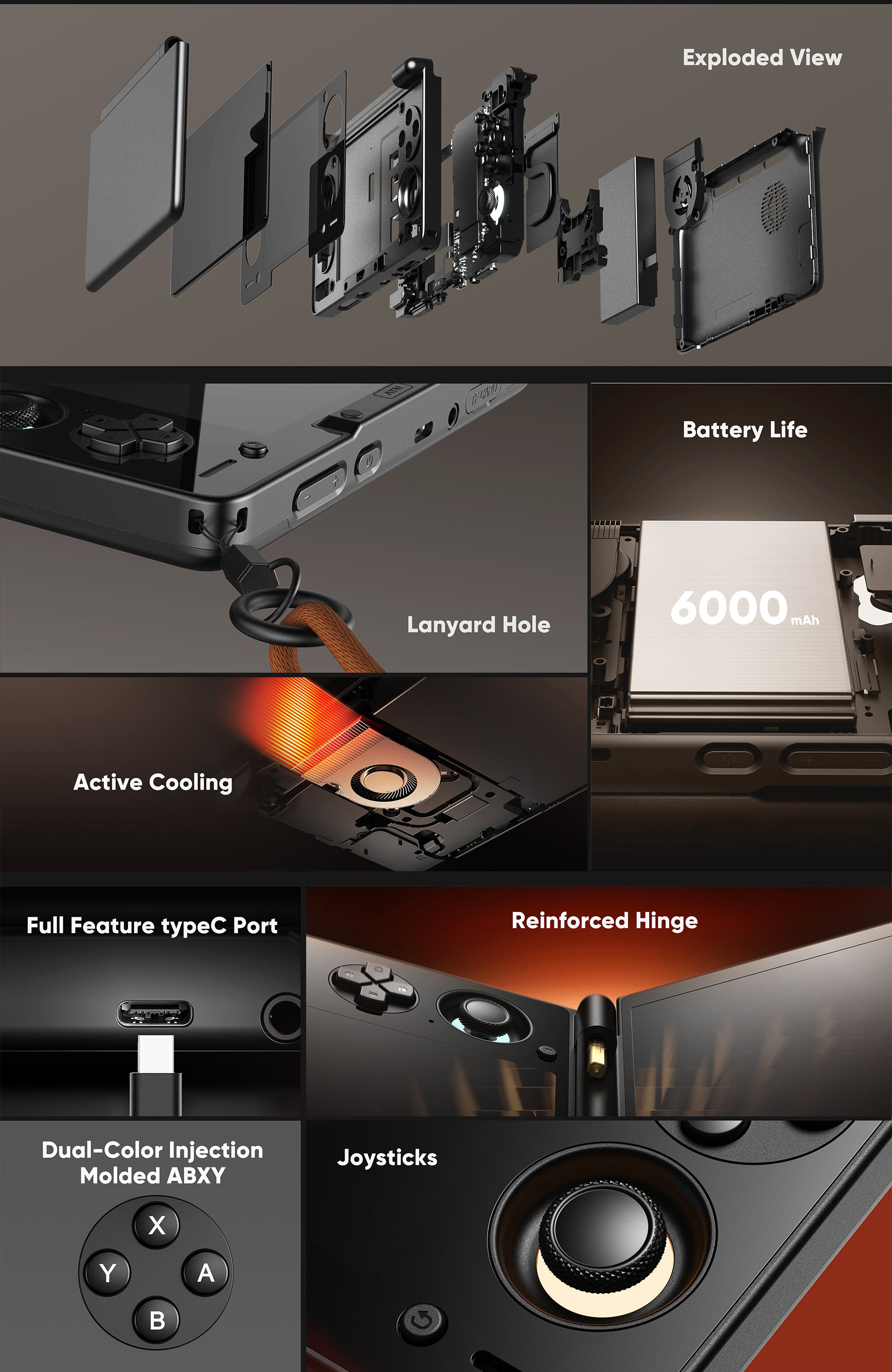 【Send From JB】AYN THOR, DUAL OLED SCREEN, Snapdragon 8 Gen 2, 6000mah ...