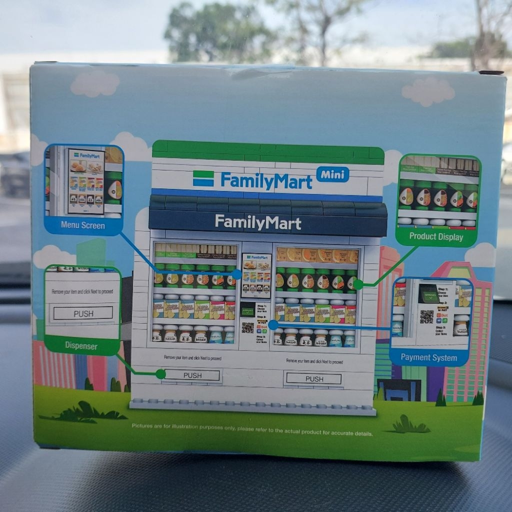 Family mart limited edition Vending machine building block | Shopee ...