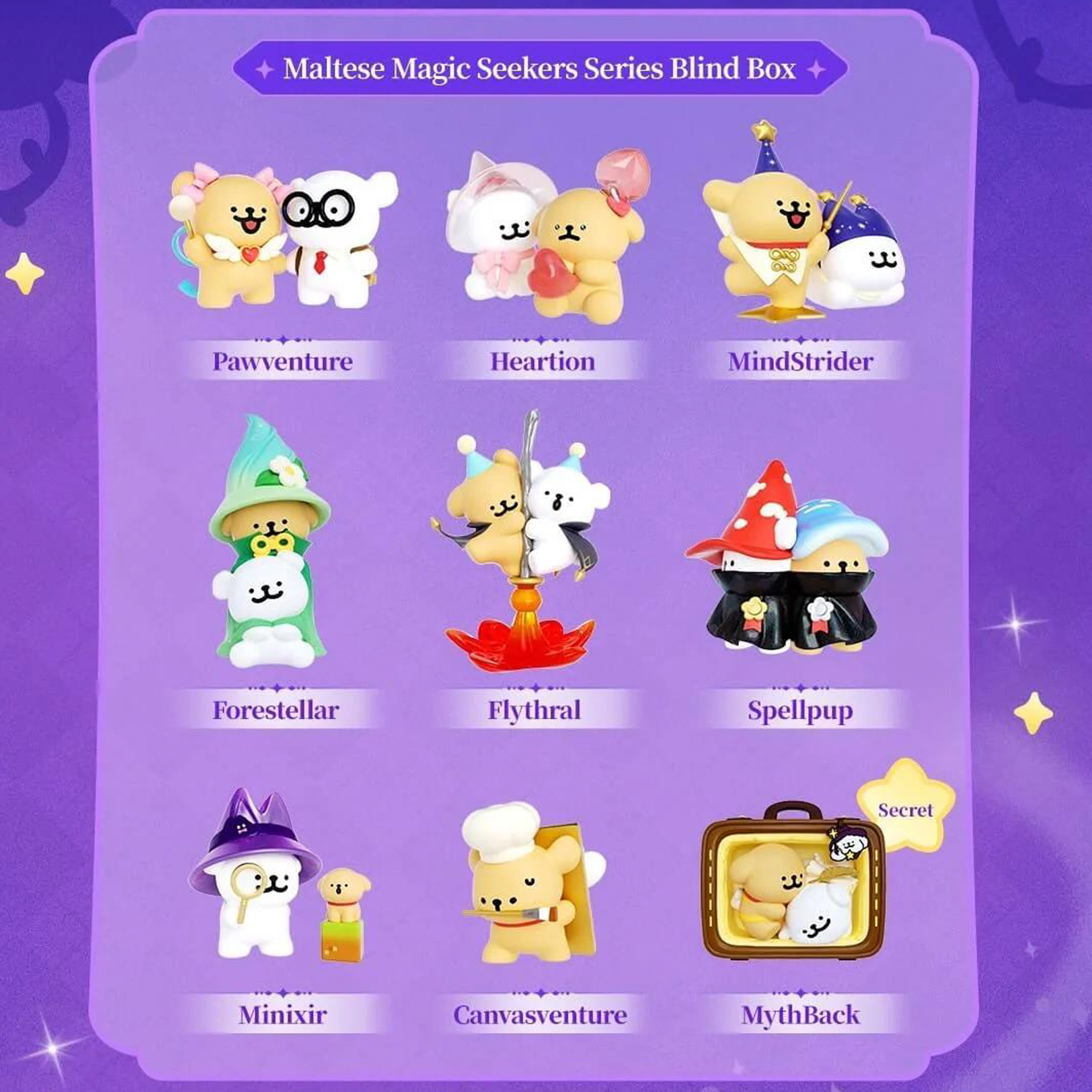 Funism Maltese Line Puppy Magic Seekers Series Blind Box ...
