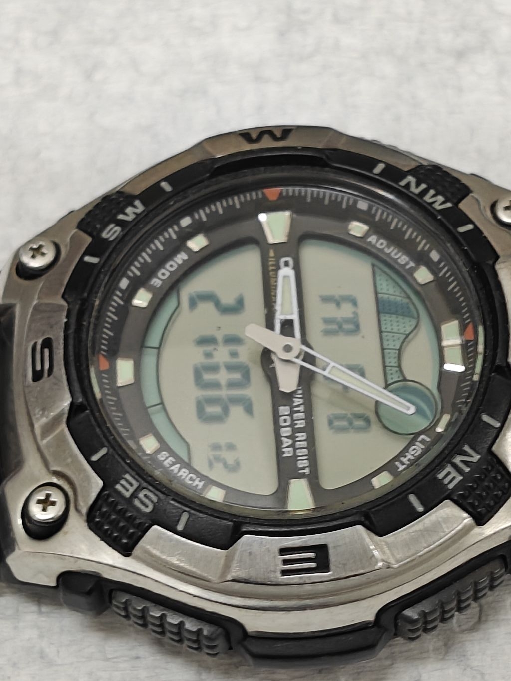 Casio AQW-100 Tide Graph Fishing Used | Shopee Malaysia