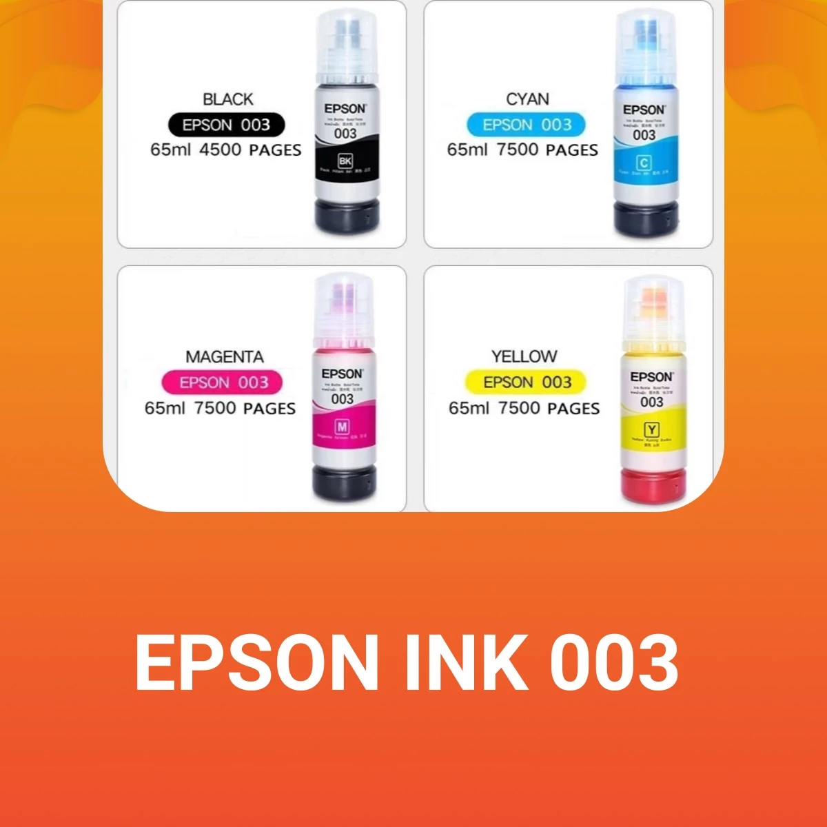 Epson 003 Ink Refill Ink 003 Botttle Epson Inks FOR L3210/L1110/L1210 ...