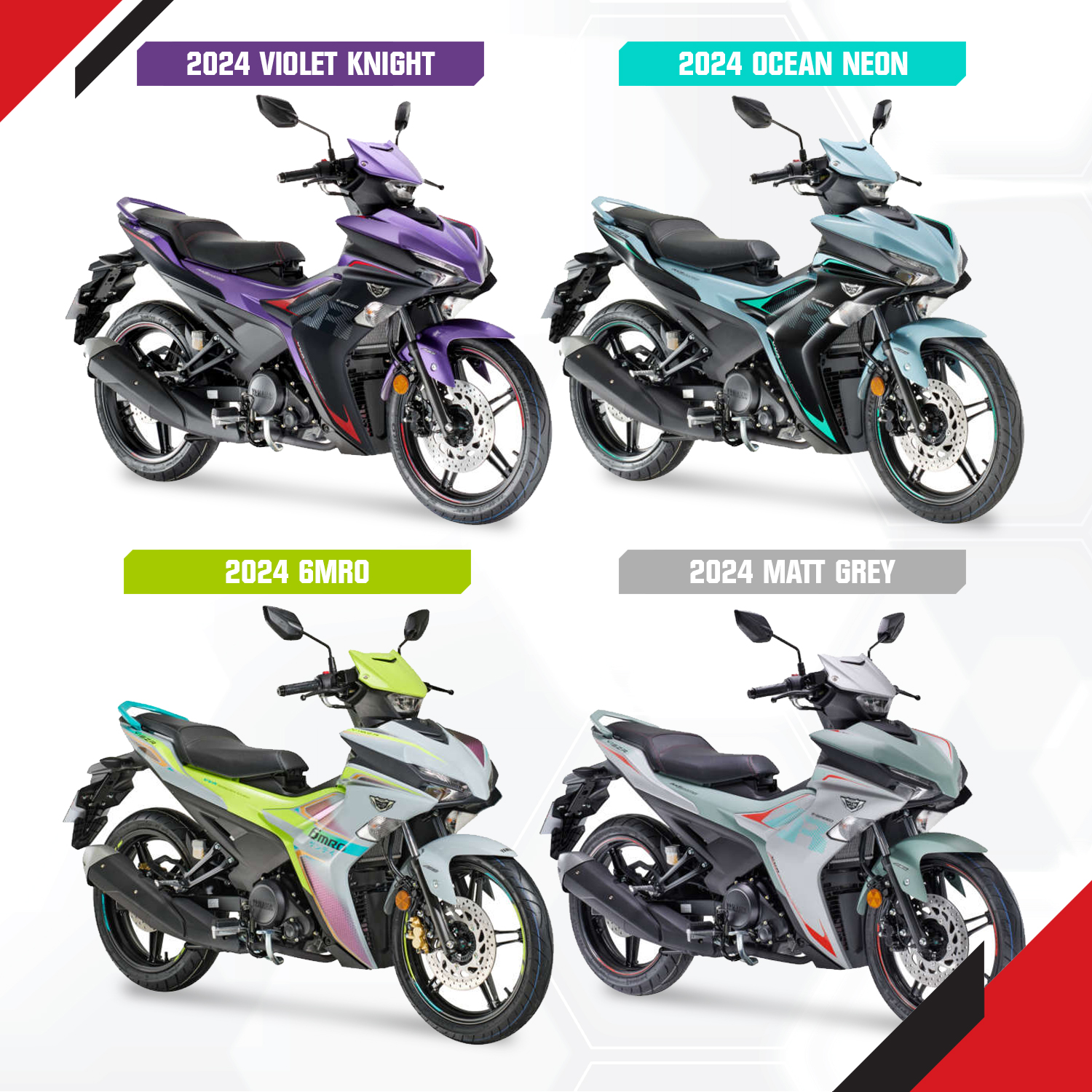 Yamaha Original Y16ZR Y16 ABS Front Panel Dada Depan Body Cover Set ...