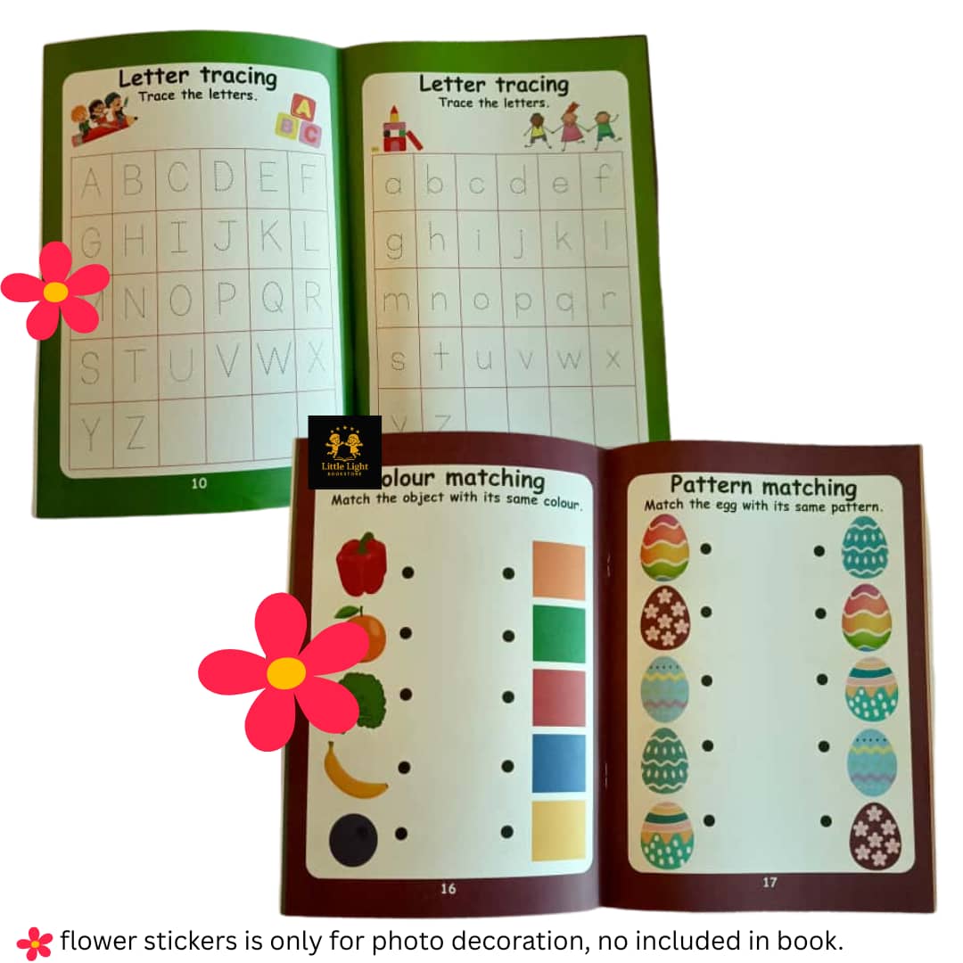 My First Preschool Workbook Buku Latihan Prasekolah Prewriting Book Fun ...
