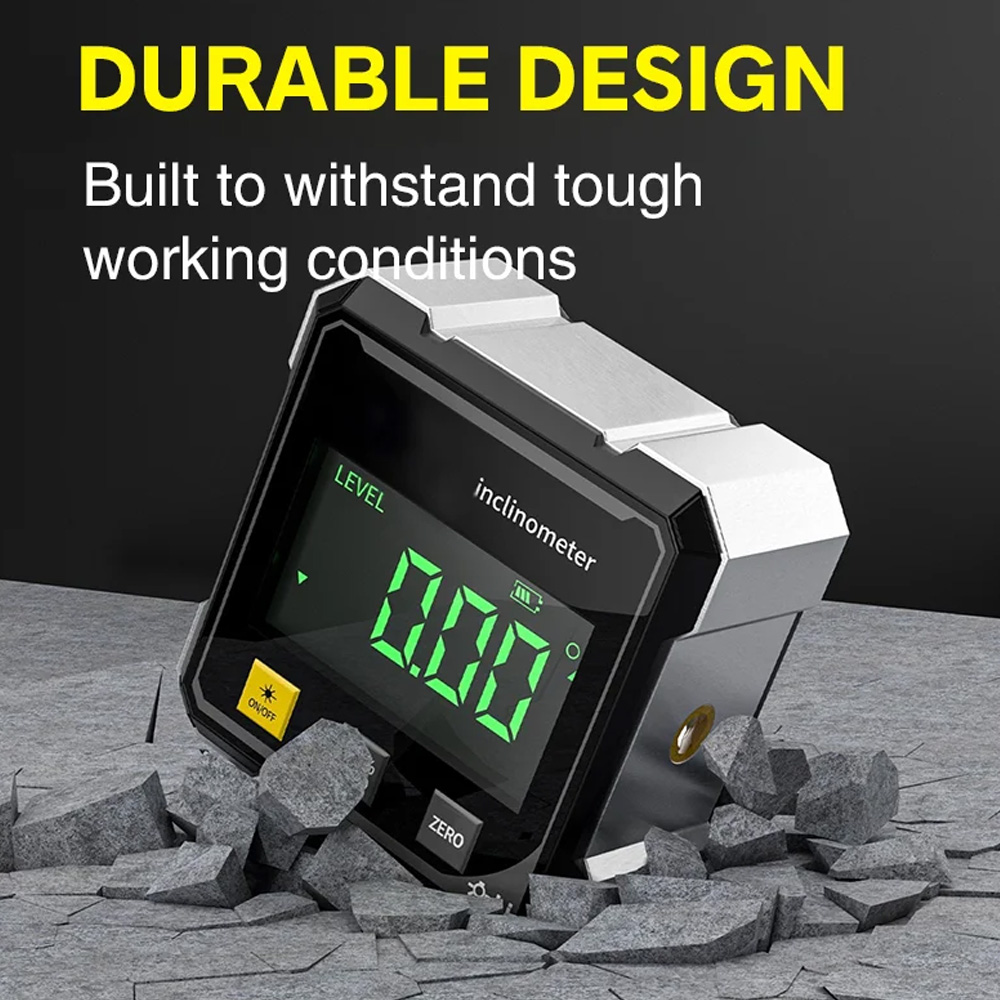 Digital Level Angle Gauge 360° Mini Measuring Digital Inclinometer With ...