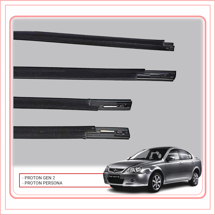 ORIGINAL PROTON GEN 2 GEN2 PERSONA MOULDING DOOR GLASS LINING RUBBER ...