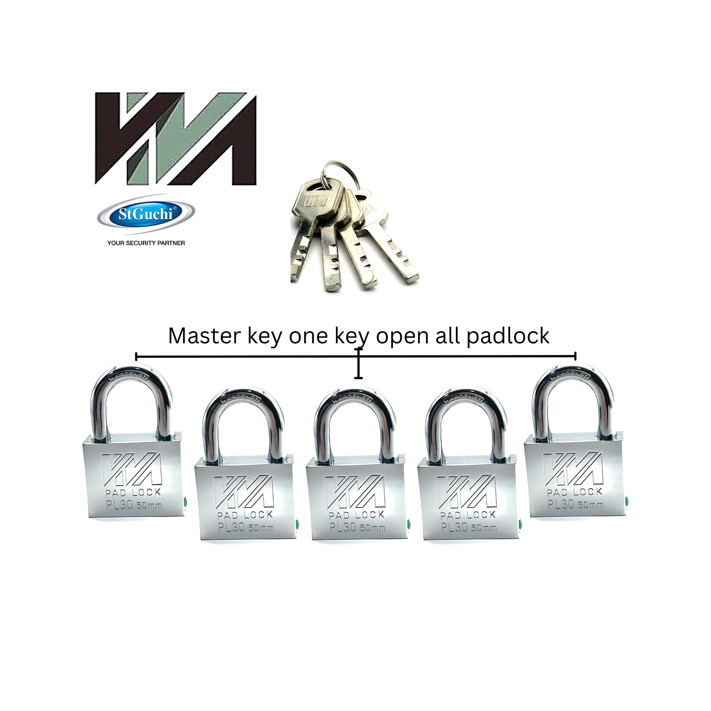 Viva pad lock kunci grill besi pintu VPL-30 Hardened Steel | Shopee ...