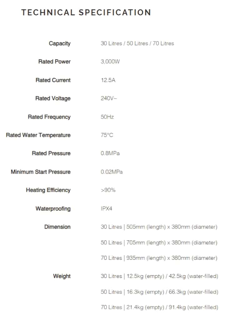CENTON Multipoint Storage Water Heater - Neptune Series (30 Liters ...