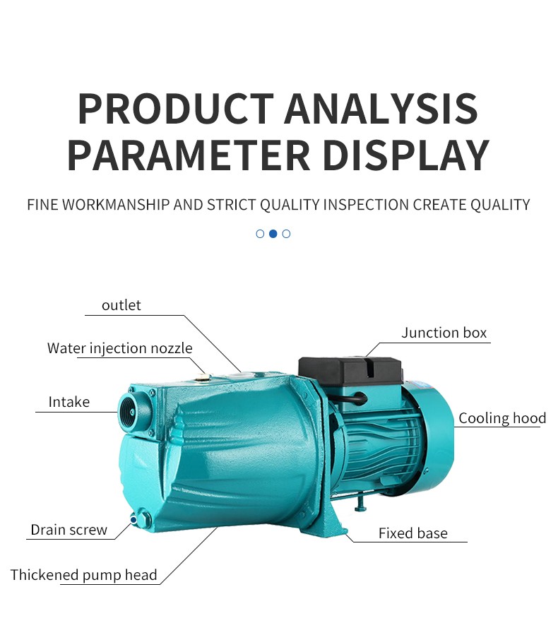 1200W Peripheral Water Ppump 1HP Self-Priming Water Pump Heavy-Duty ...