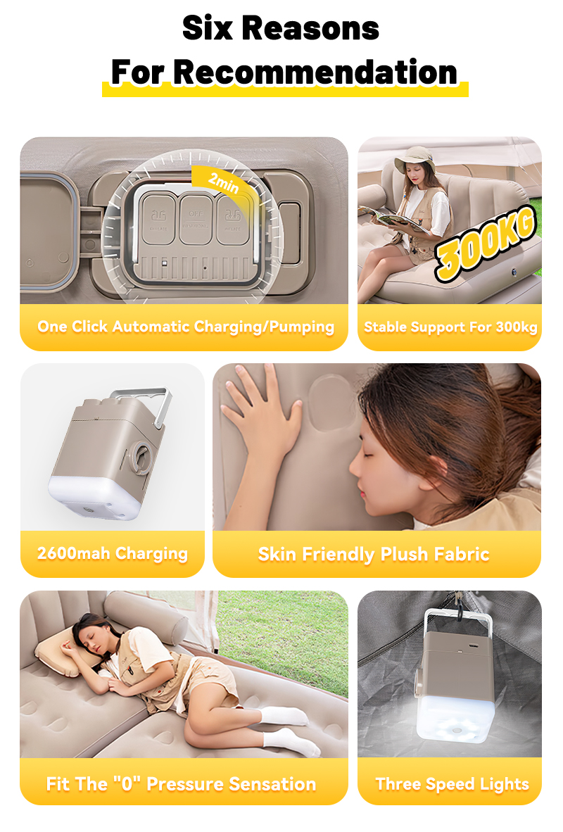 【WTHB】6-Layer Inflatable Air Bed Air Sofa Lazy Mattress Free pillow Fun ...