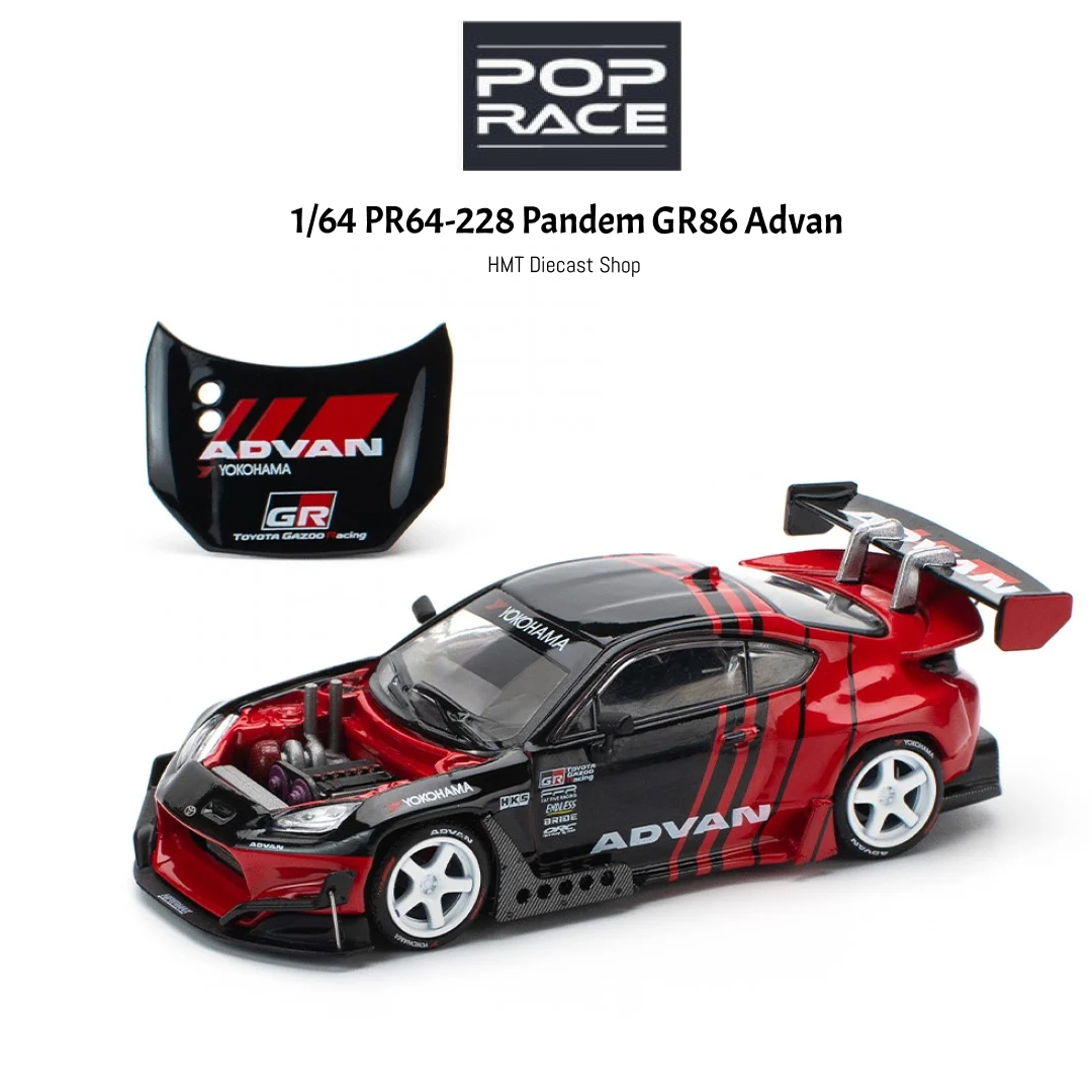 POP RACE 1/64 PR64-228 Pandem GR86 Advan | Shopee Malaysia