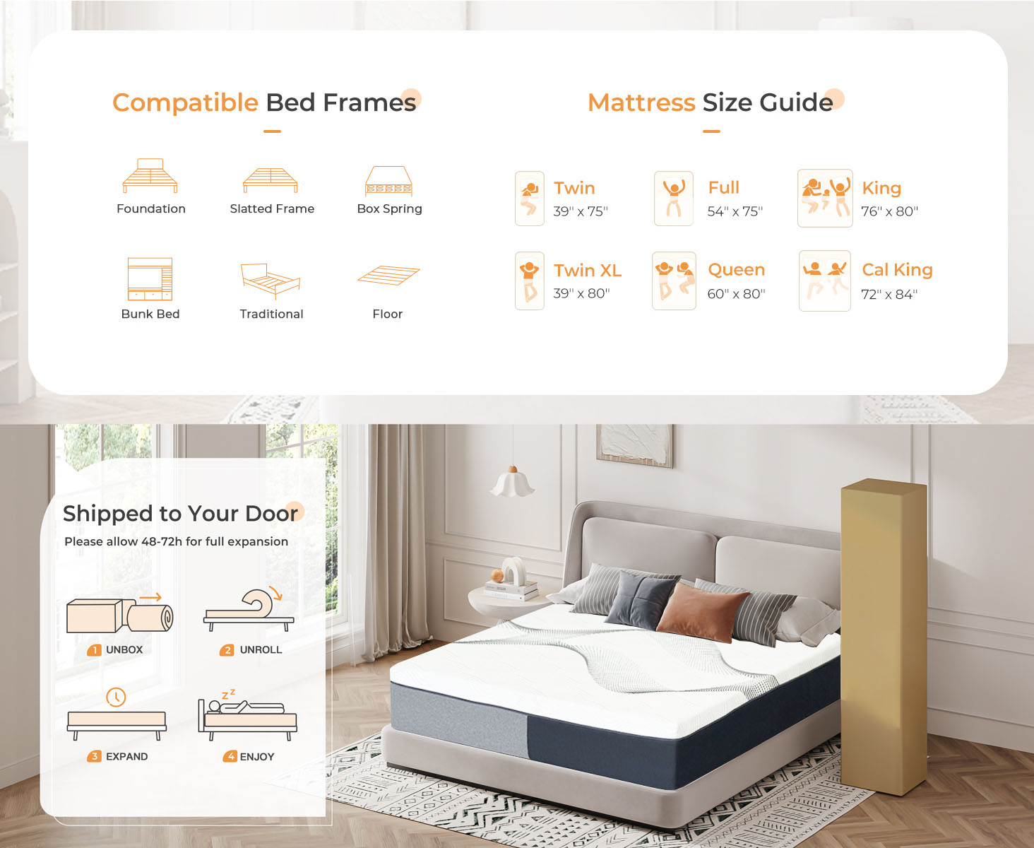 [FREE SHIPPING] Oasis Mattress 10" Inches Latex Tilam Single /S.Single /Queen /King Size Spring ...