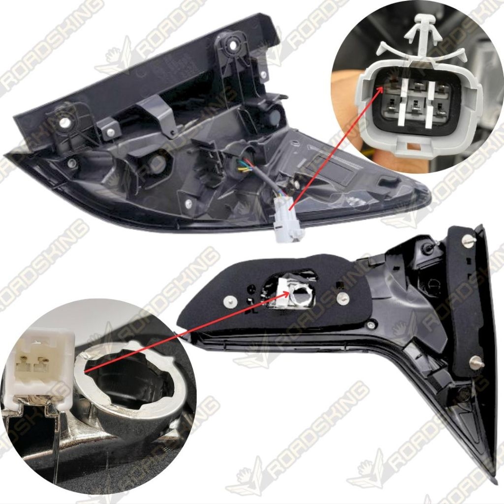 HONDA HRV HR-V VEZEL 2014-2019 ALBINO RED BRAKE LIGHT SIGNAL TAIL LAMP ...