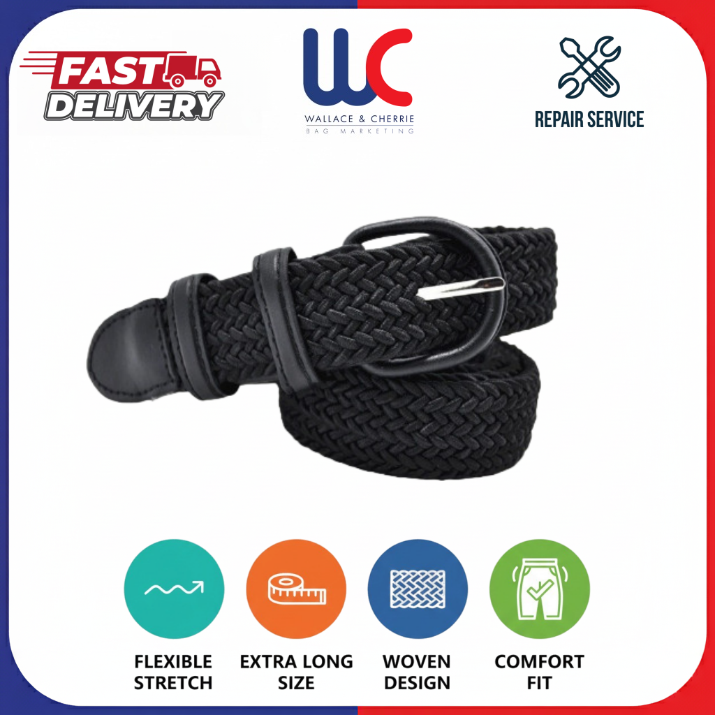 Rubber Extra Long Belt Elastic Belt Men Belt Women Stretchy Fashion ...