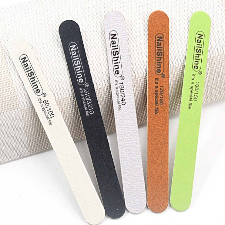 Nailshine Thin Wooden Nail File木片薄款指甲锉 真甲修型搓条 打磨修边美甲锉条 Nail Shaping ...