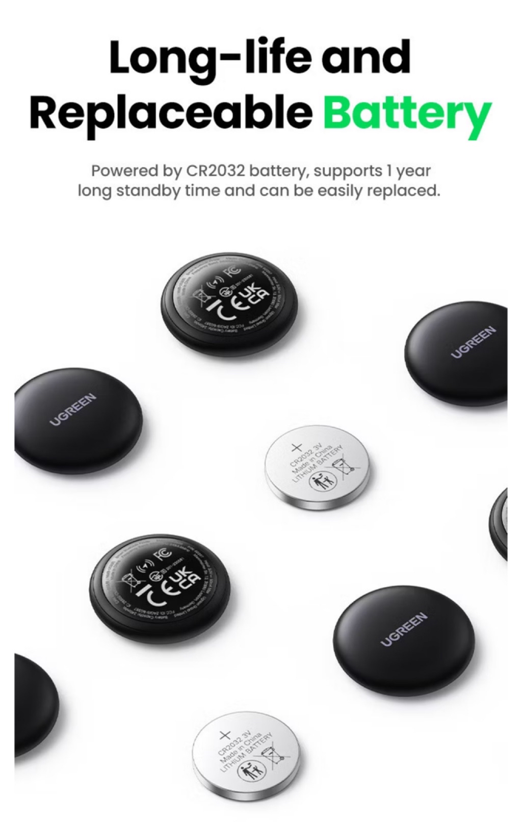 UGREEN Smart Finder Security SmartTrack Link SmartTag Apple Find My Tag GPS Track Bluetooth ...