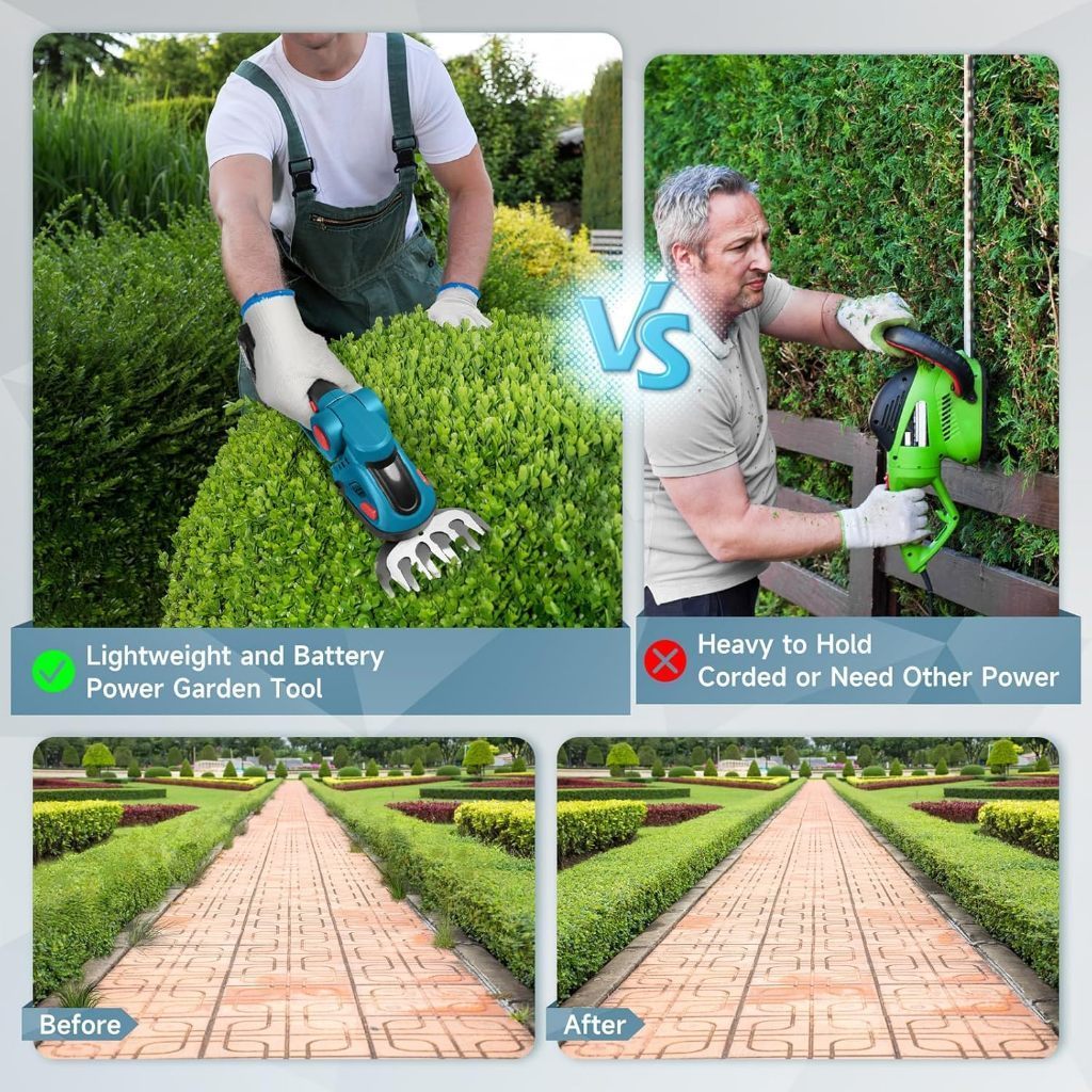 【Ready Stock】100% Original BOSCH Electric Weeding Shear Cordless hedge trimmer Rechargeable ...