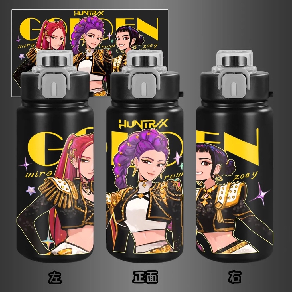 Kpop Demon Hunter Huntrix Rumi Zoey Mira Thermos Cup 316 Stainless ...