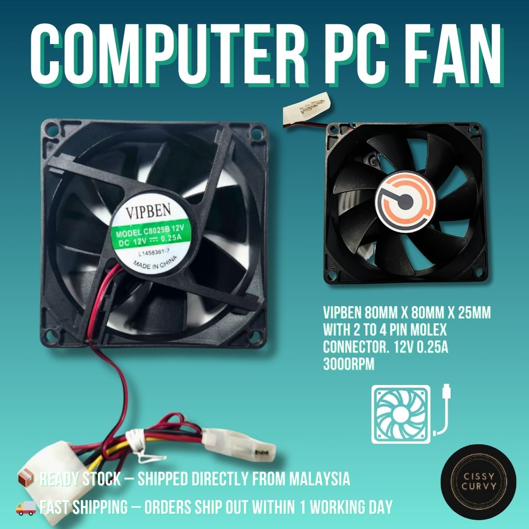 PC COOLING FAN 60MM 80MM 120MM SUNVN QH VIPBEN DELTA I 3D PRINTER I FAN ...