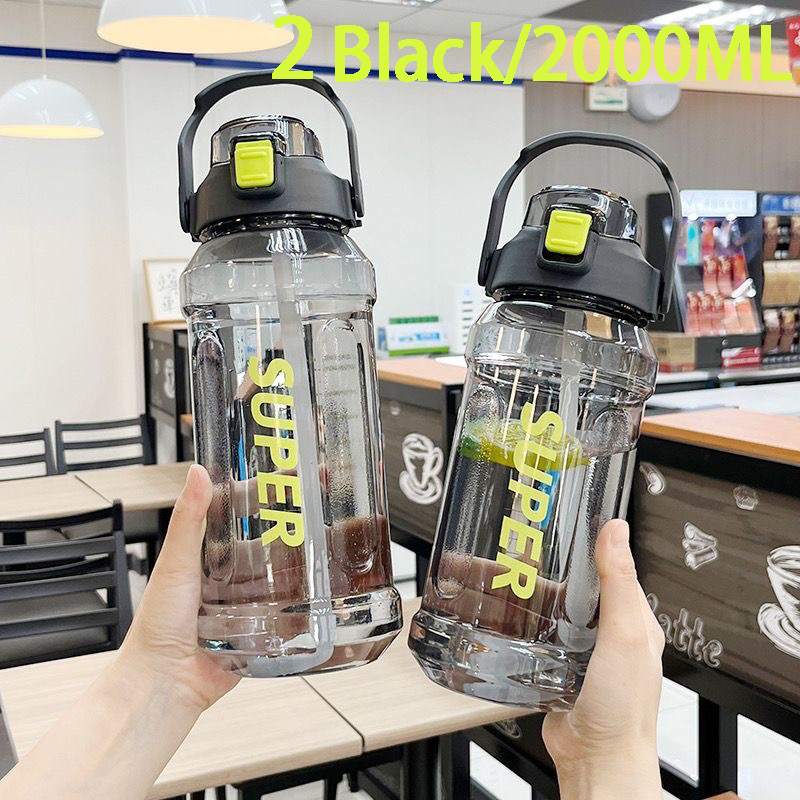 tumbler 1500/2000ml Heat-resistant PC Sports Cup Scale Markings for ...