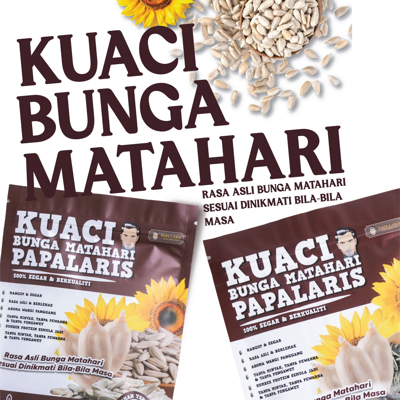 KUACI BUNGA MATAHARI PAPALARIS | Shopee Malaysia