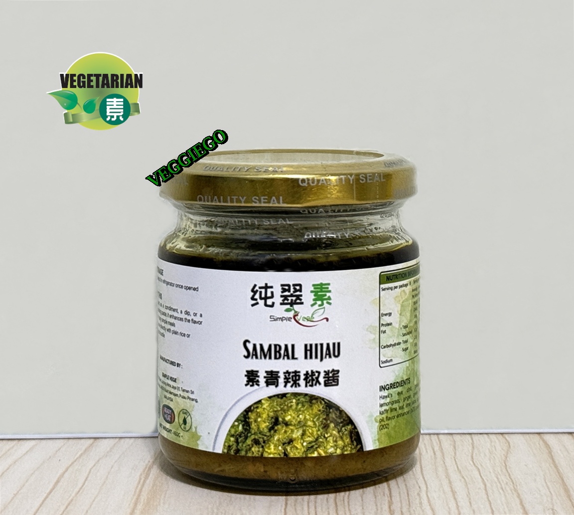 Simple Vege Sambal Hijau 青辣椒酱 -160g | Shopee Malaysia