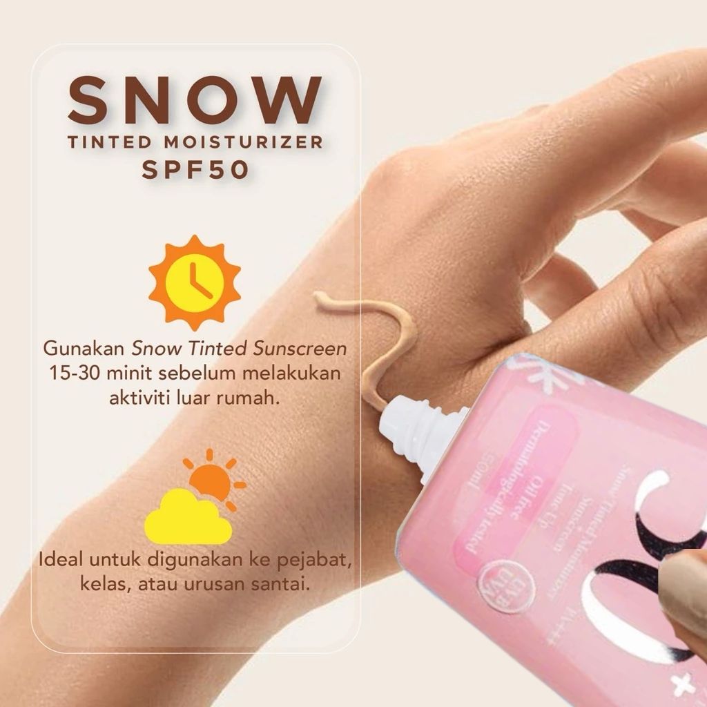 DHERBS Tinted Sunscreen SPF50 Halal Pelindung matahari dan pelembap ...