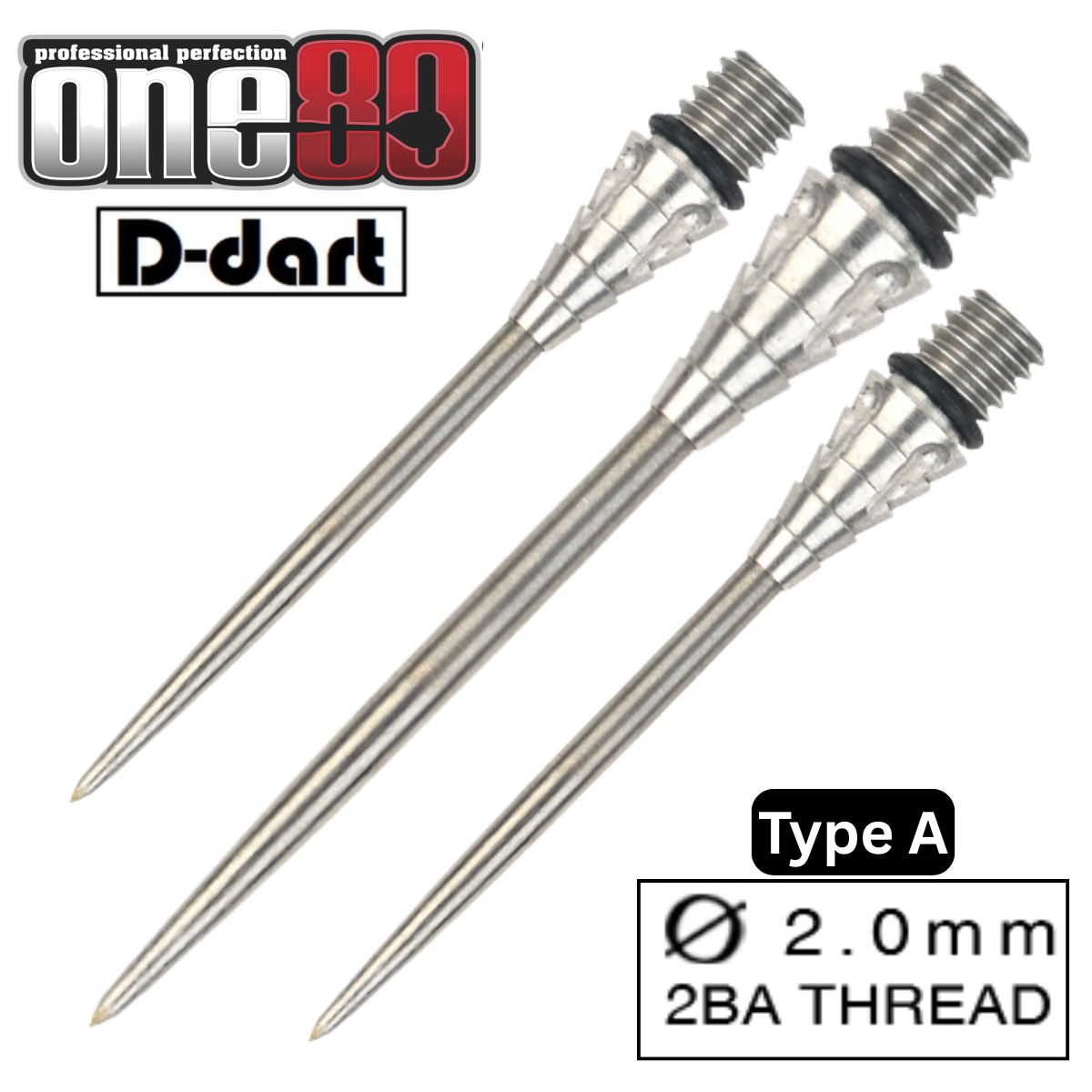 ONE80 FLEXI DART POINT - STEEL TIP CONVERSION POINT 2BA REFLEX POINT ...