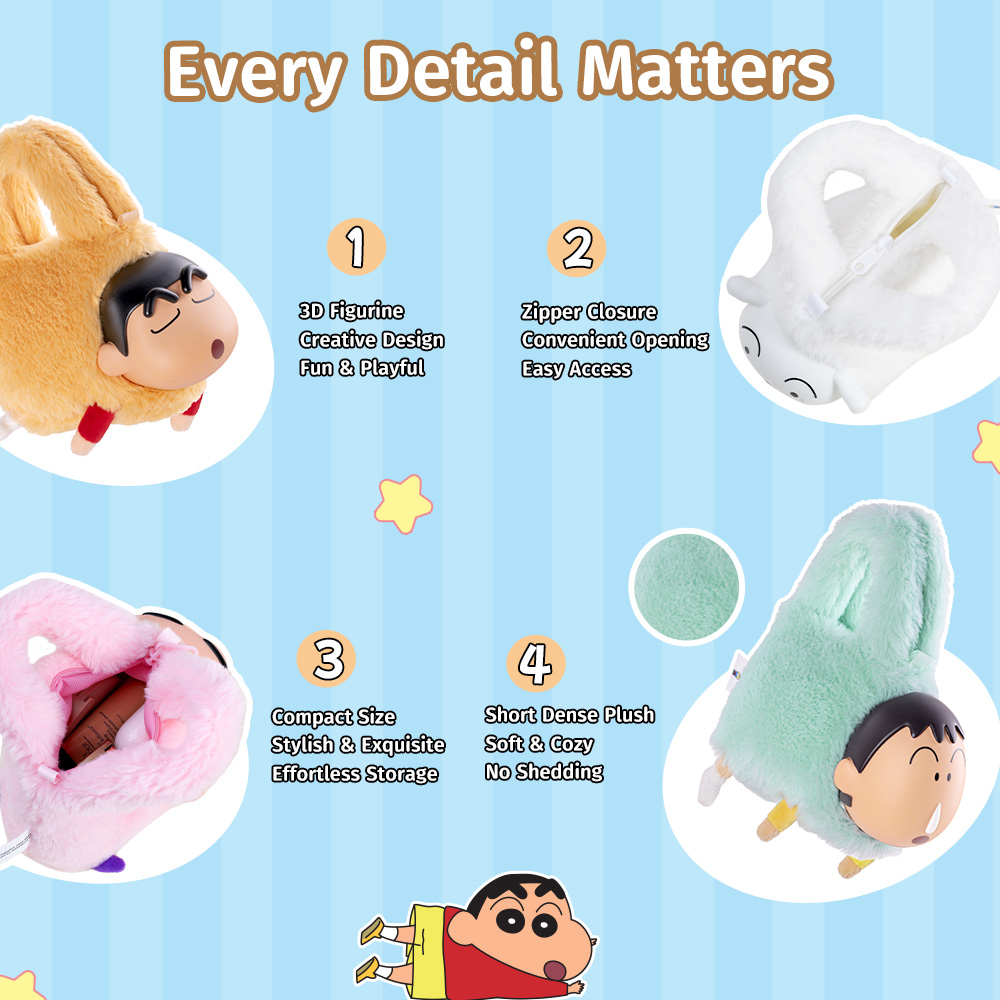 ROCK Crayon ShinChan Handbag Series Plush Charm Blind Box | Shopee Malaysia