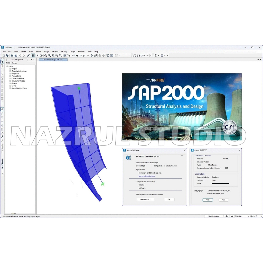 CSI SAP2000 Ultimate 26.2.0.3006 / v23.3.1.1784 Full Version Crack ...