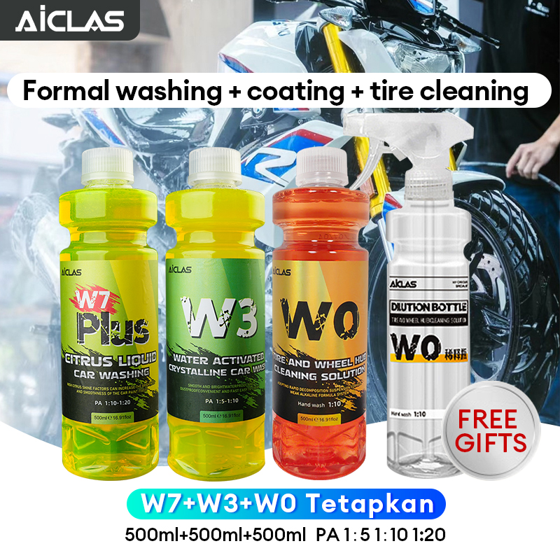AICLAS Motosikal wash shampoo Foam spray Wax Pra-cuci Larutan cucian ...