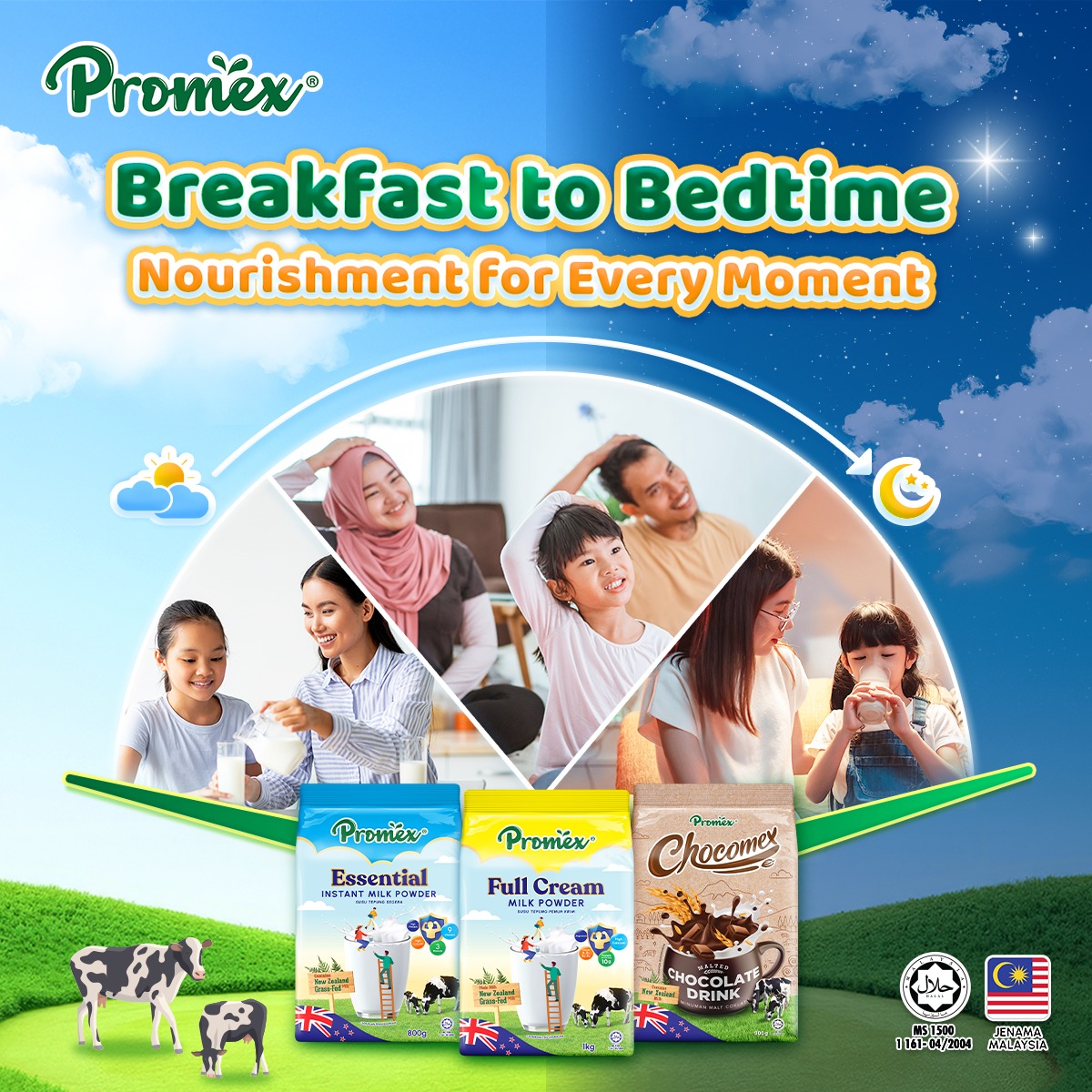 Promex Chocomex Malted Chocolate Drink 30g x 15 Sachets [New Packaging ...