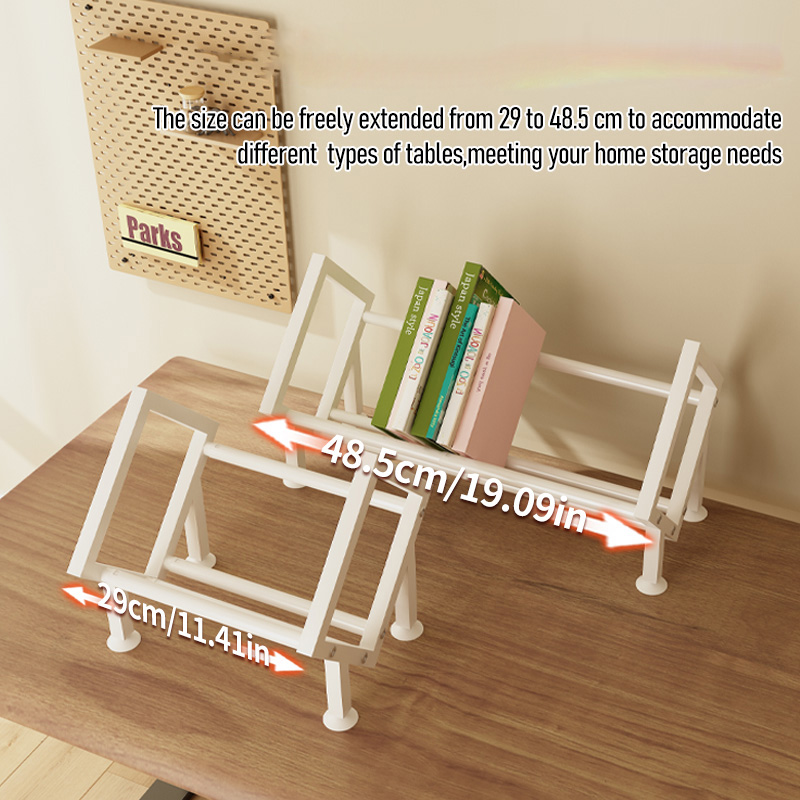 Adjustable Storage Table Shelf (29cm/50cm) 桌面书架 | Shopee Malaysia