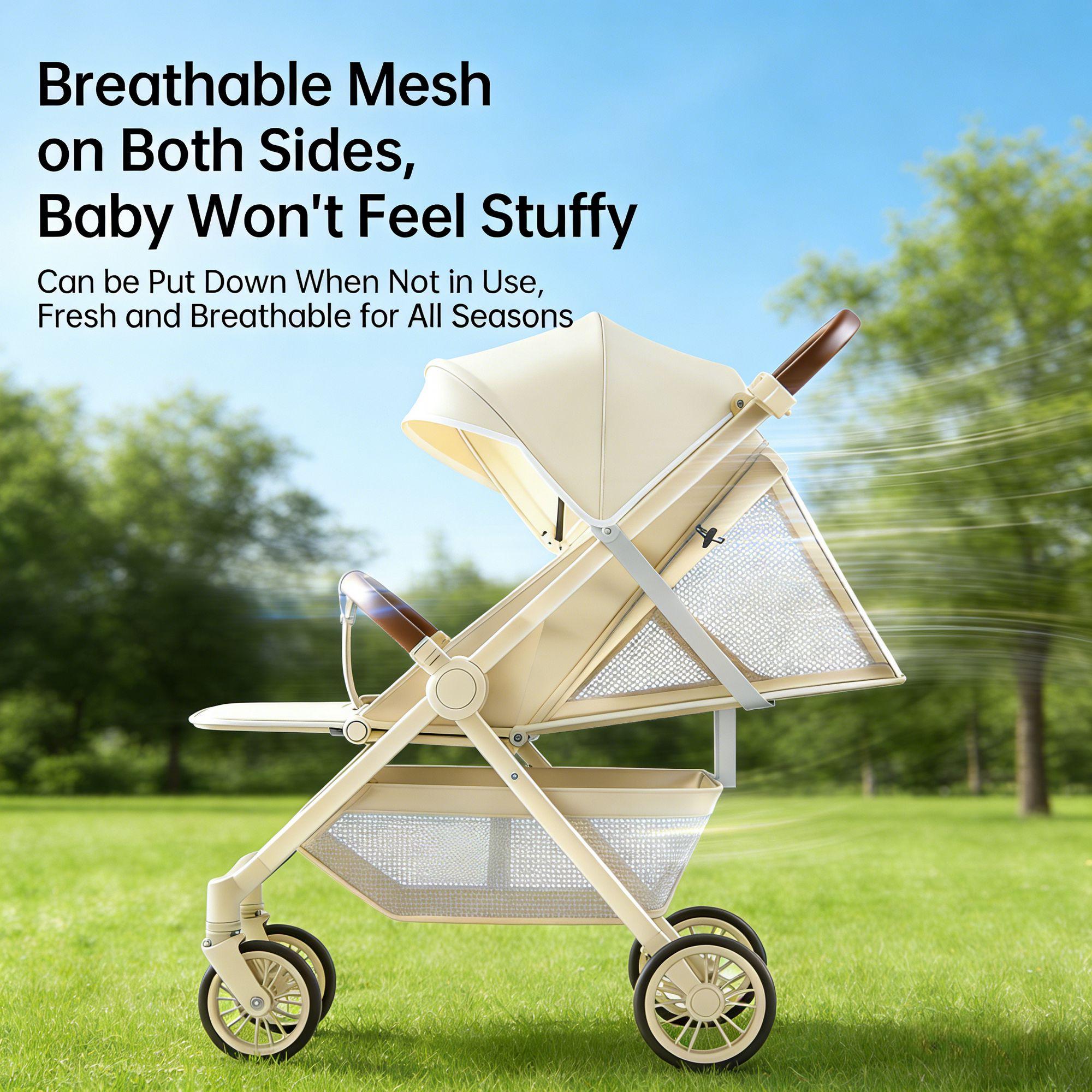 【Yuumi】Baby Stroller Foldable Compact Cabin Size Lightweight Adjustable ...