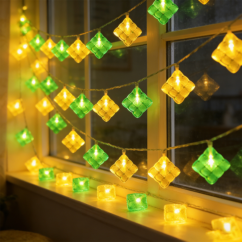 👍Lampu Raya LED Ketupat Light 3M 20LED Battery&USB Light Fairy Lights ...