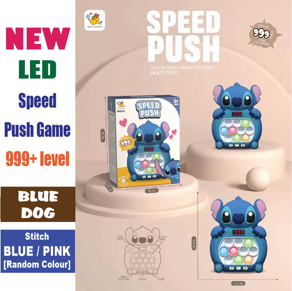 [LED SCREEN] Pop It Toy With Level/Score Display Speed Push Fidget ...