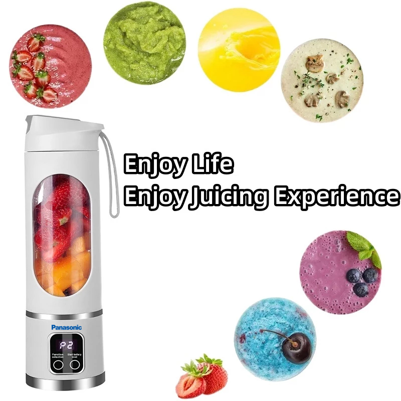 [10-Year Warranty] Panasonic Handheld Juicer Mini LCD Display Electric ...