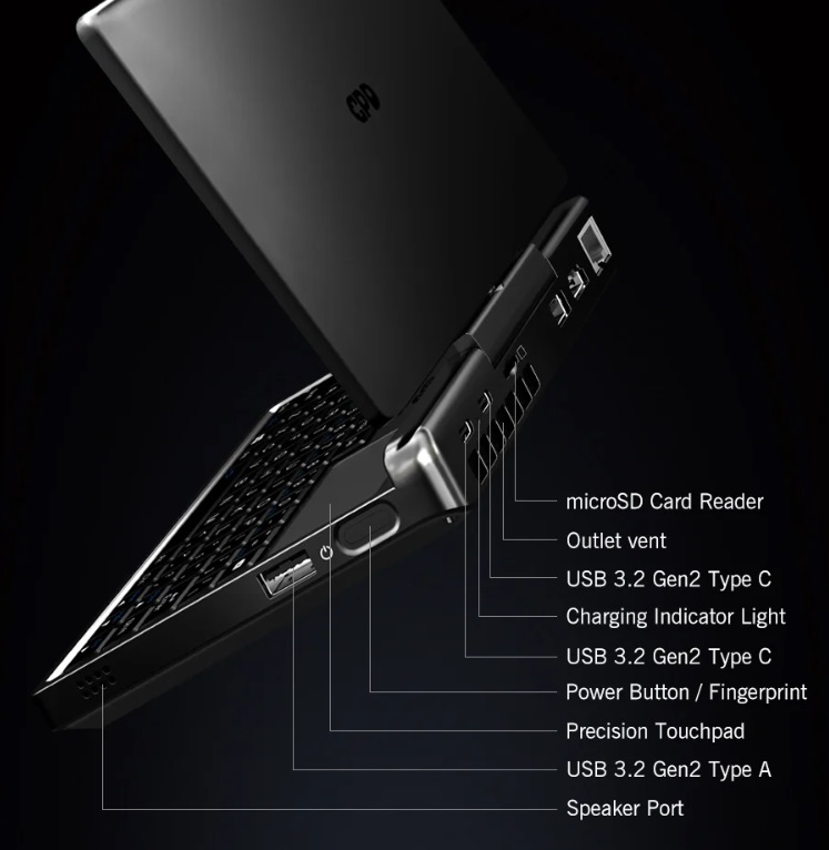 GPD 2025 Micro PC 2 7inch FHD TouchScreen Win11PRO N300 16GBDDR5 512GB ...
