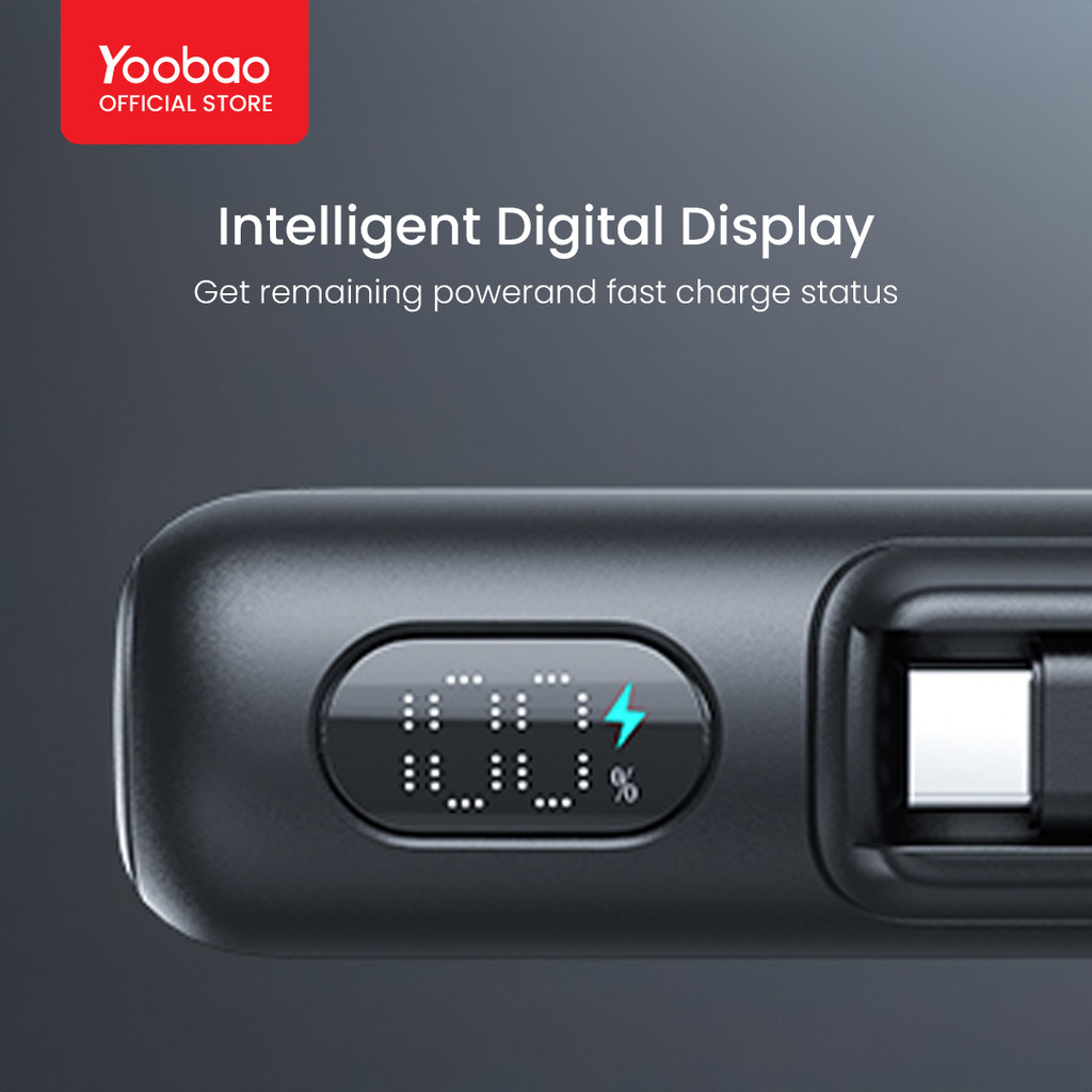 Original Yoobao Powerbank 10000mAh 3C CCC Power Bank 35W Fast Charging Powerbanks With Type C ...