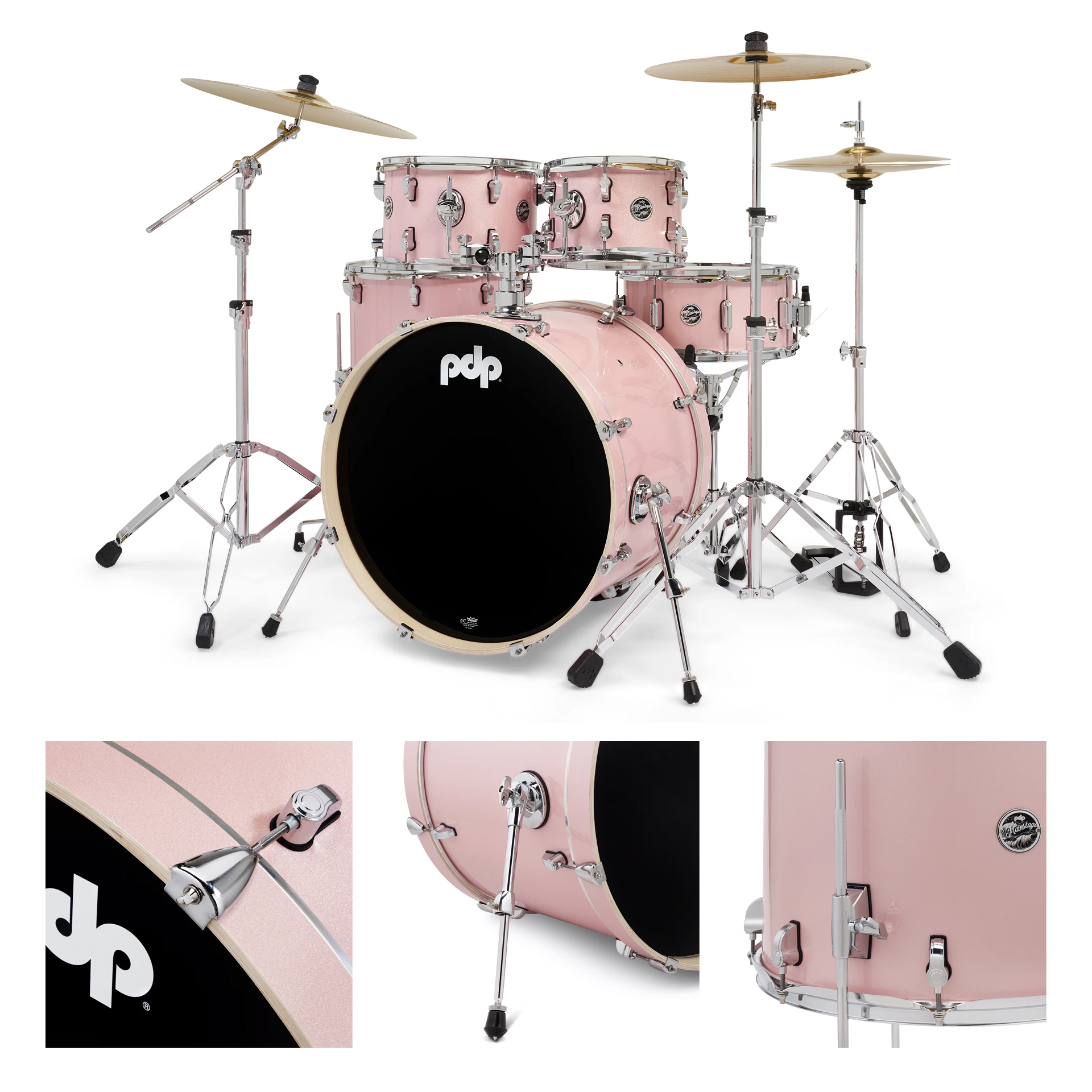 PDP by DW PDMA2215KT Mainstage 5-Piece Complete Drum Kit with Hardware ...