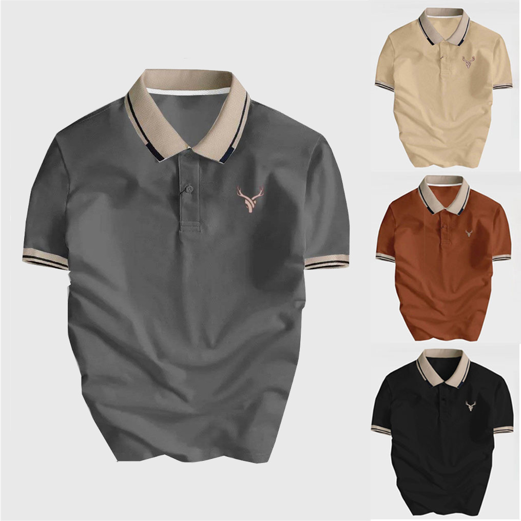 【Tempat Malaysia】CLIFF Baju Lelaki Solid Color Small LabelingKrismas ...