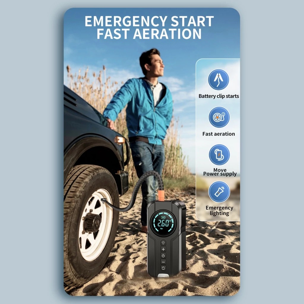 🍒CHERRY🍒99800mAh 12V Jumper Powerbank Car Jumper Power Bank Jumper ...